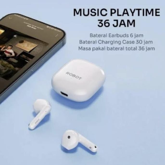 Jual TWS Robot T60 TWS murah TWS Wireless Earphone Bluetooth Airbuds ...
