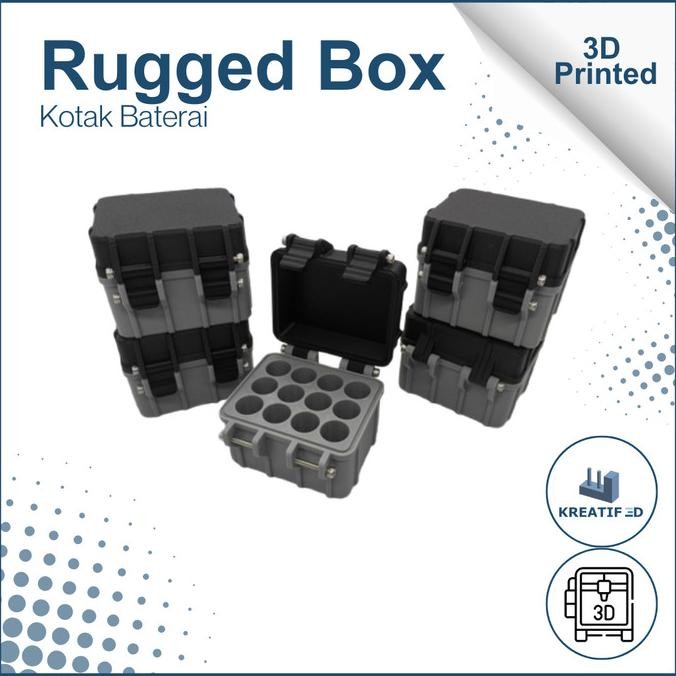 Jual 3D Print Battery Case / Battery Rugged Box / Kotak Baterai ...