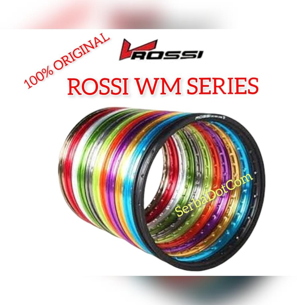 Jual VELG ROSSI ROSSY WM 120 140 160 185 215 250 RING 17 BLACK SILVER ...