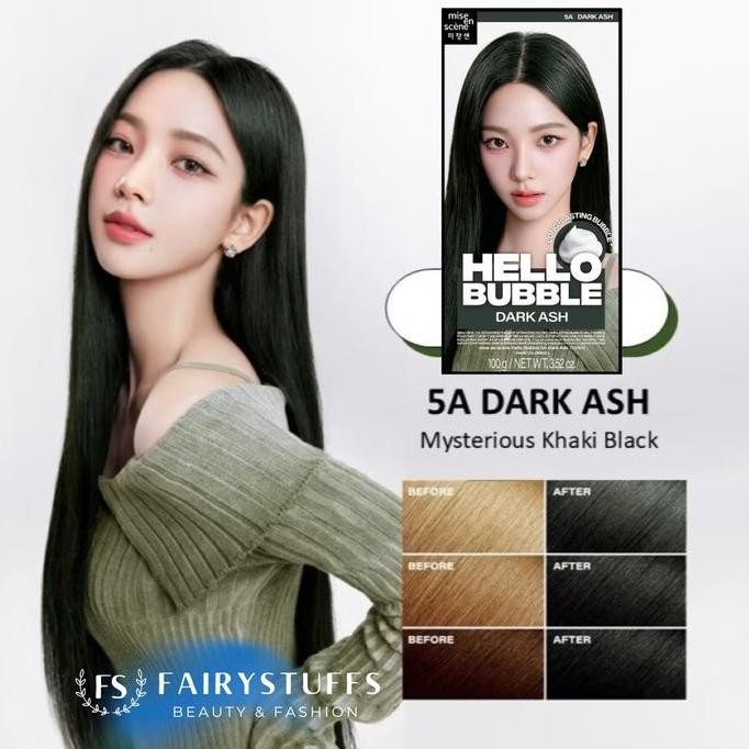 Jual Mise En Scene Hello Bubble Foam DARK ASH Hair Color Cat Rambut ...