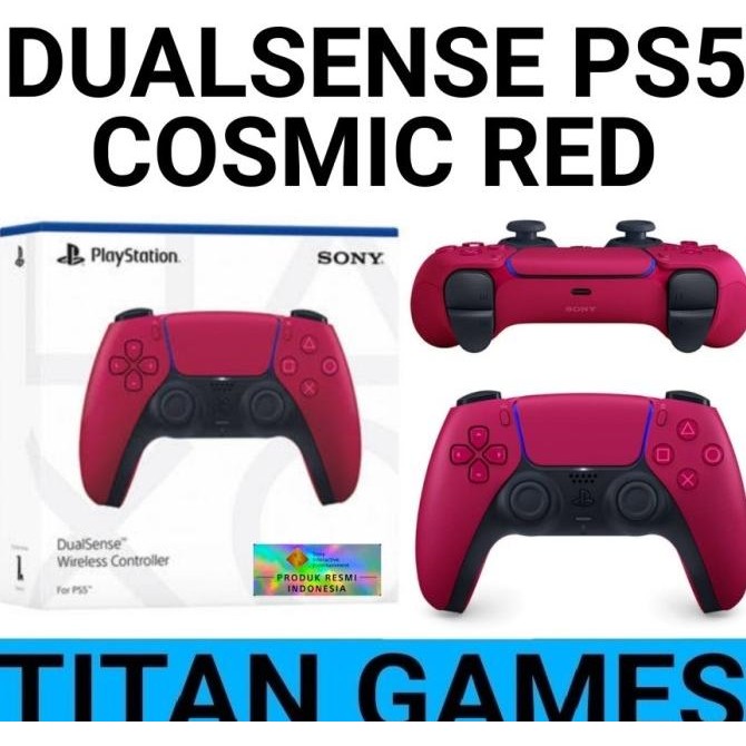 Jual Stik PS5 Dualsense Cosmic Red PS5 Wireless Controller Original ...