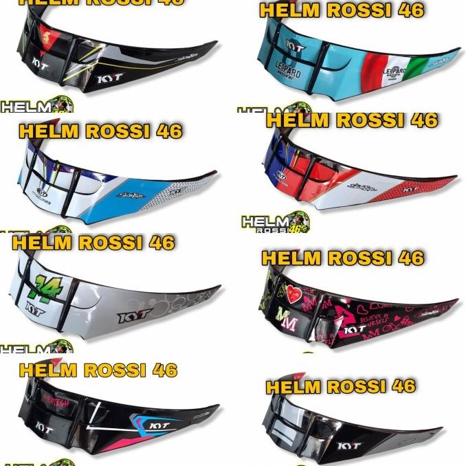 Jual SPOILER HELM KYT TTC MODEL 3D GPR MOTIF JAUME MASIA LEOPARD VENOM ...