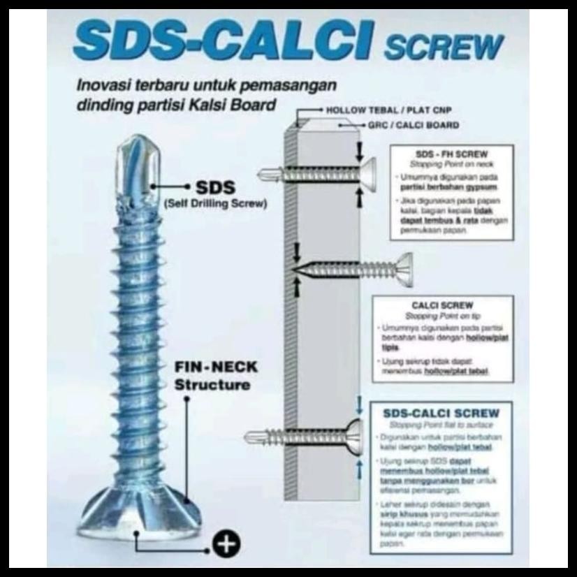 Jual SKRUP ROOFING SDS FH 6X25 / FLAT HEAD SELF DRILLING SCREW ...