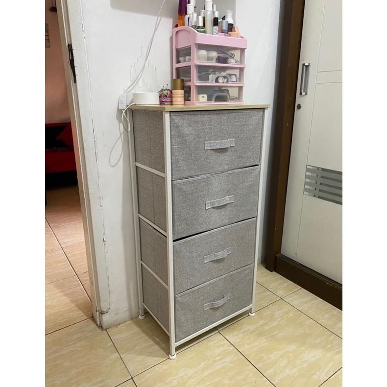 Jual Lemari Kain Linen 4 Laci 4 Susun Lemari Sisi Ranjang Lemari ...
