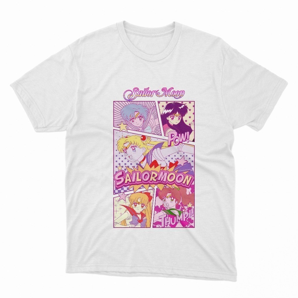 Jual Baju Kaos Sailor Moon T-Shirt Premium Cotton Combed 24s Original ...