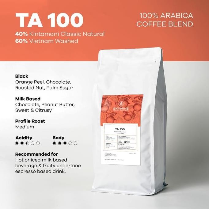 Jual TA-100 ESPRESSO BLEND 100% BIJI KOPI ARABIKA COMMERCIAL SKY NINE ...
