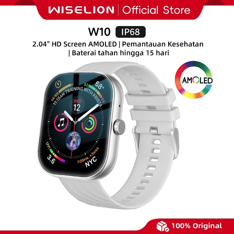 Jual [2025 NEW] WISELION Smartwatch W10 All Day Power Bluetooth Call ...