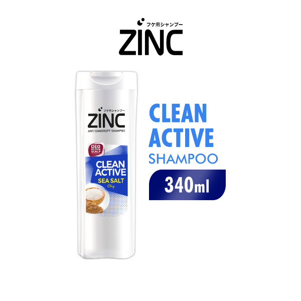 Jual Zinc Shampoo Clean Active Botol 340 ml | Shopee Indonesia