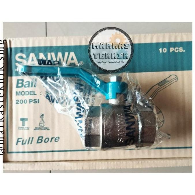 Jual SANWA Ball Valve Full Bore / Ball Valve SANWA ( Ukuran Pilih Variasi ) | Shopee Indonesia