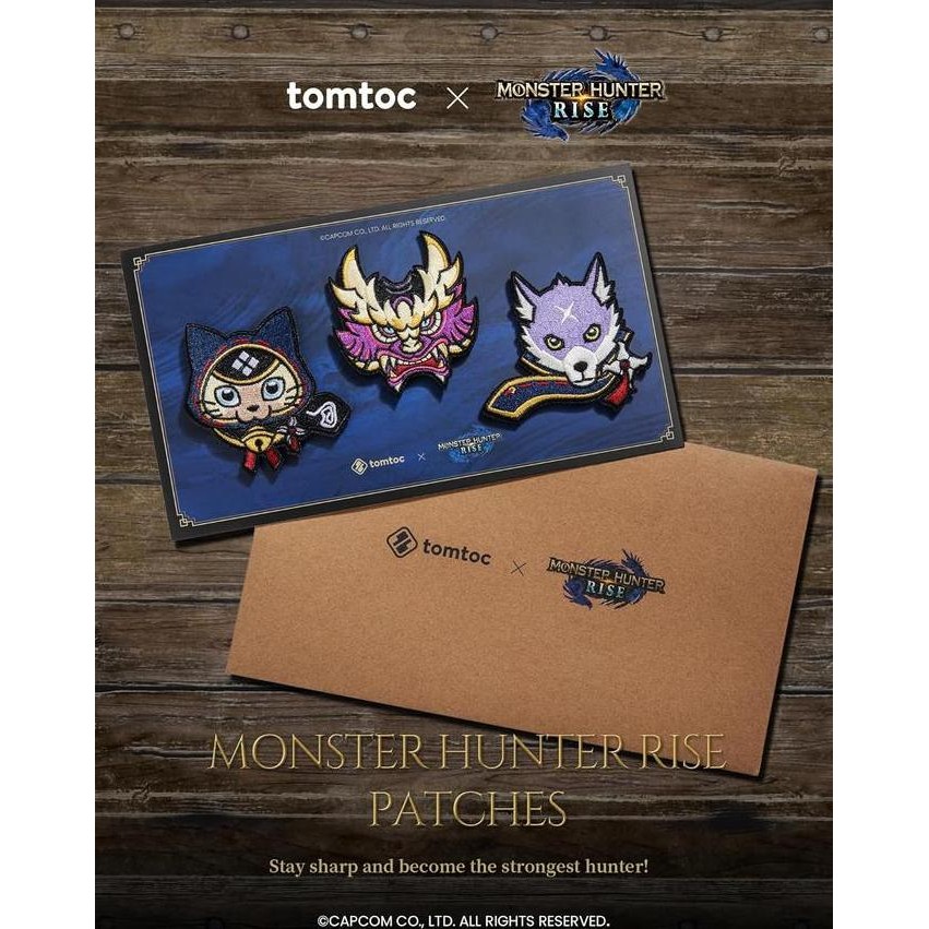 Jual tomtoc x Monster Hunter Rise / Sunbreak Stickers Embroidery Patch ...