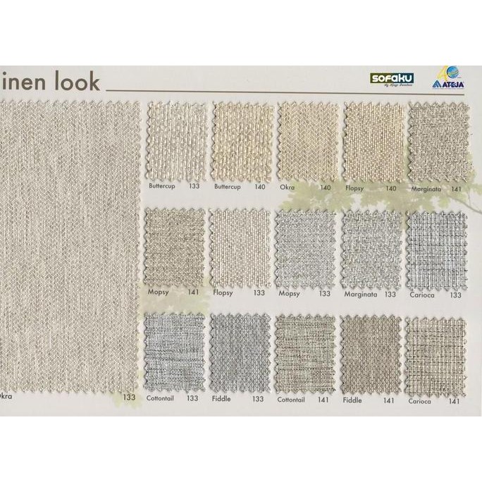 Jual Redwood Linen Look Fabric Kain Upholyster - Kain Jok Ateja Co ...