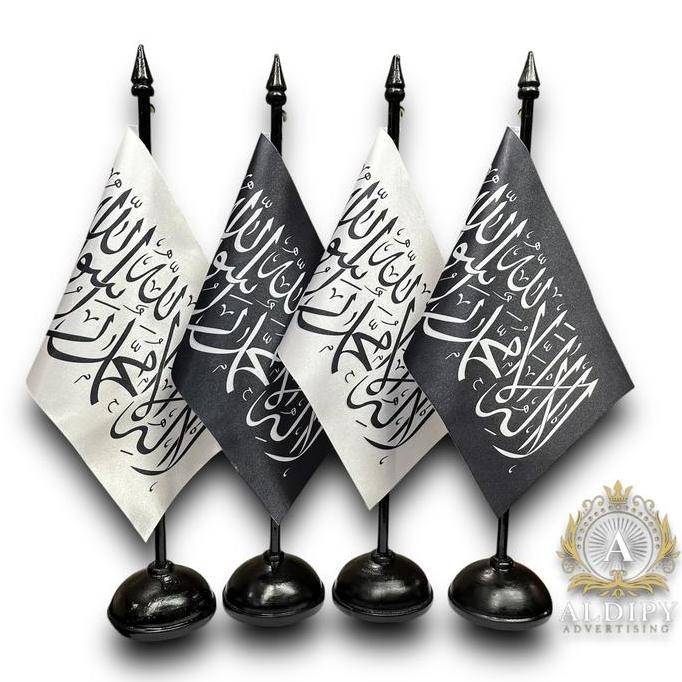 Jual HARGA DISC - Bendera meja Al-Liwa Ar-Rayah dan Tiang kayu meja ...