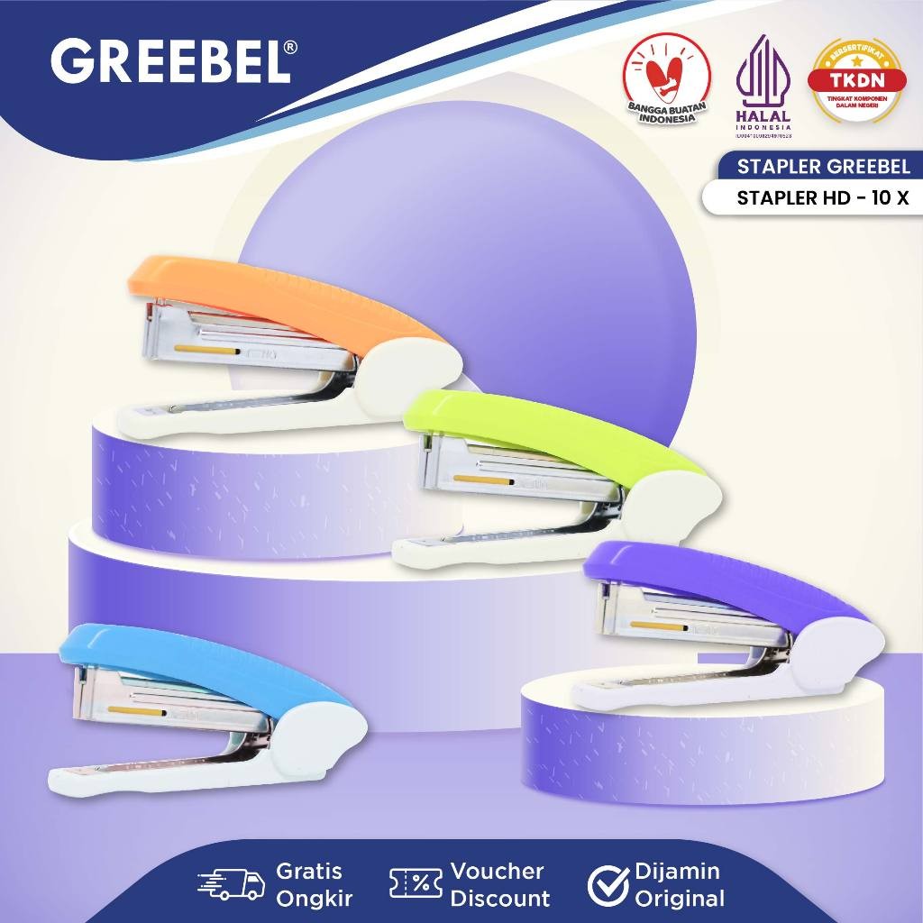 Jual GREEBEL Stapler Stepler Jepretan (HD-10X) / Staples Anak Lucu ...