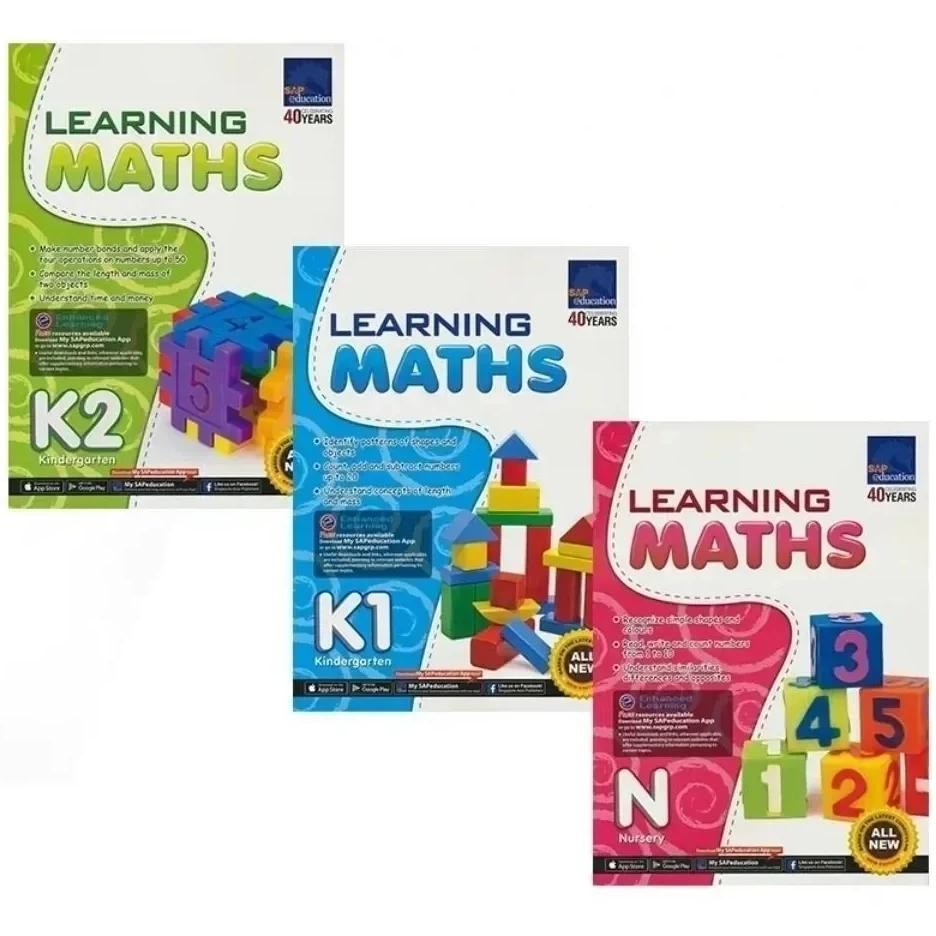 Jual 3 Books Sap Learning Math N K1 K2 Singapore Mathematics Kindergarten Learning Series ...