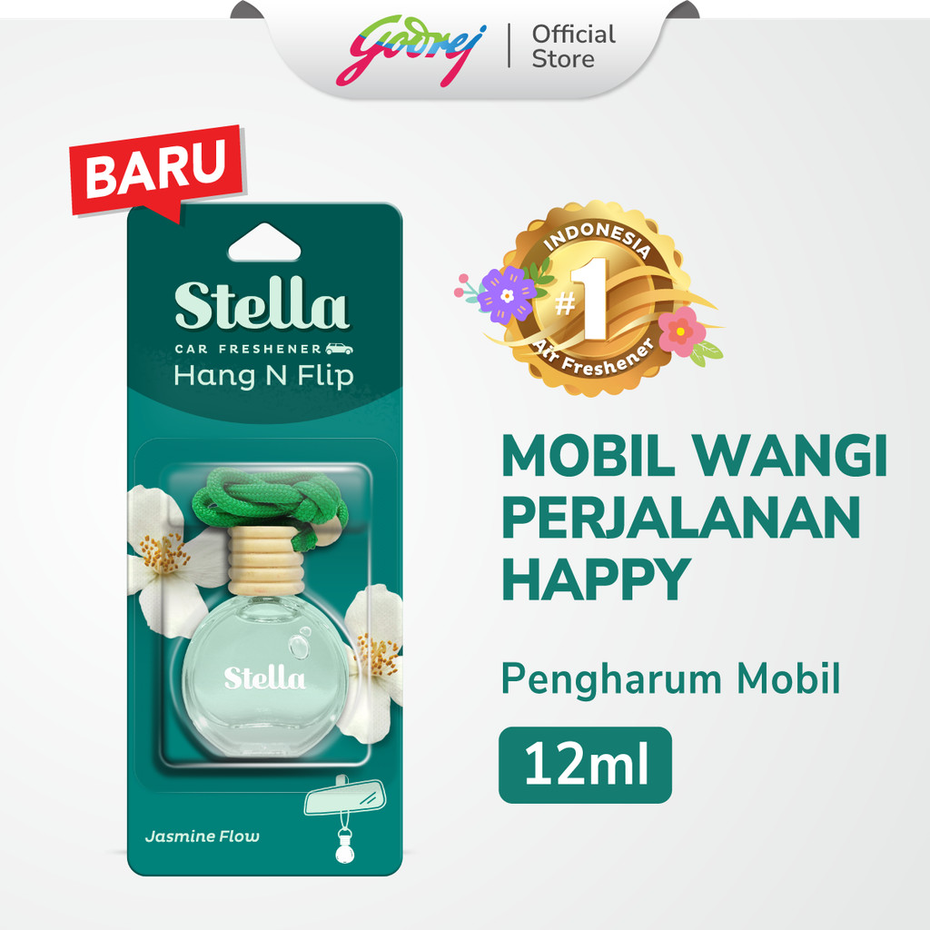 Jual Stella Hang N Flip Jasmine Flow 12ml - Pengharum & Pewangi Mobil | Shopee Indonesia