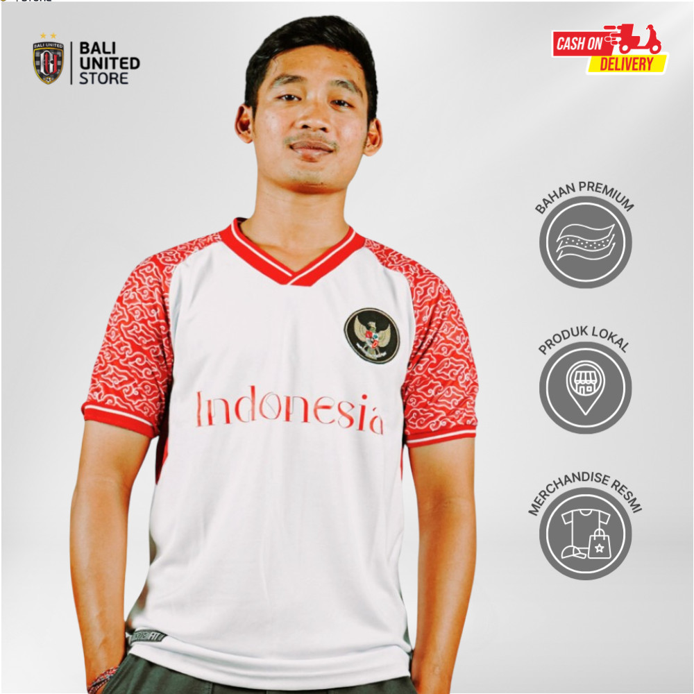 Jual Bali United Jersey Bola Garuda Indonesia Motif Batik Merah Putih ...