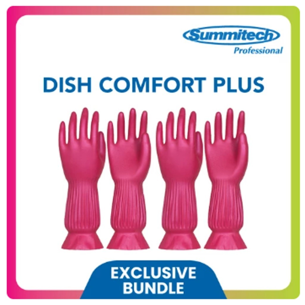 Jual Summitech Sarung Tangan Cuci Piring Comfort Plus Bundle/Tahan Lama ...