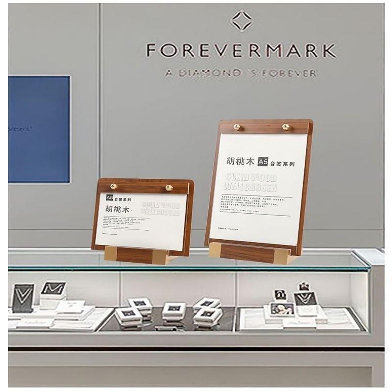 Jual A4 Stand Menu Kayu Standing Menu Meja Display Menu Wood Sign ...