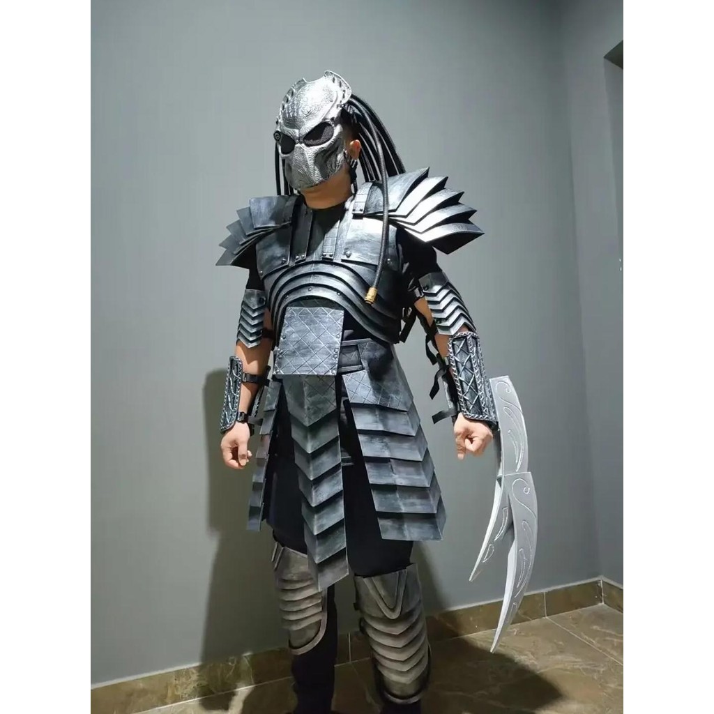 Jual Jagged Warrior Armor Cosplay Halloween Alien Predator Costume ...