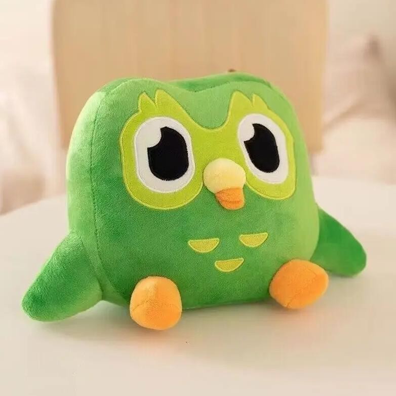 Jual Green Duolingo Owl Plush Toy Duo Plushie Of Duo The Owl Cartoon ...