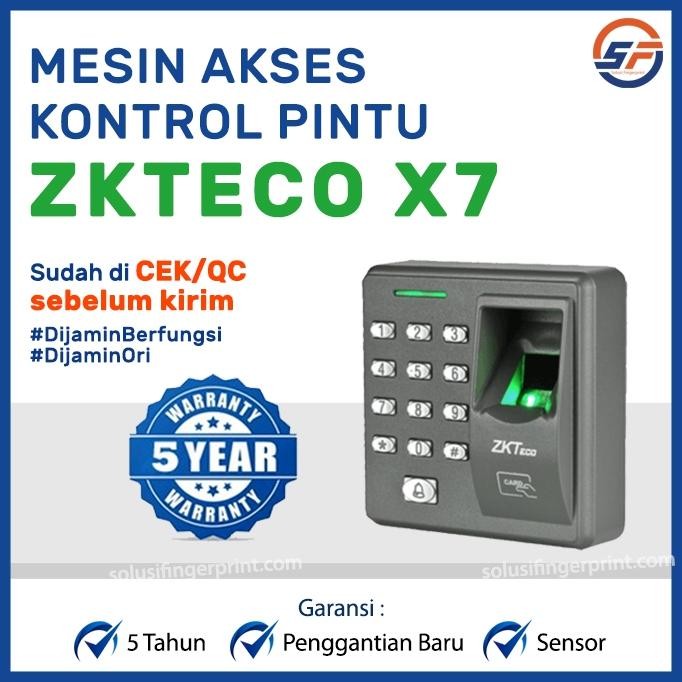 Jual Berkualitas ZKTECO X7 Akses Kontrol Pintu Sidik Jari & Kartu RFID Access Control | Shopee ...