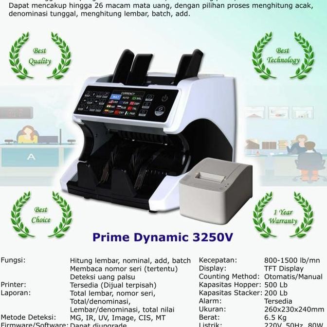 Jual NEW!!! MESIN PENGHITUNG UANG MATA UANG ASING| PRIME DYNAMIC 3250V ...