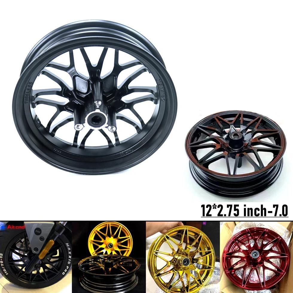 Jual 12*2.75 Inch-7.0 Electroplate Aluminum Wheel Hub Motorcycle Front ...