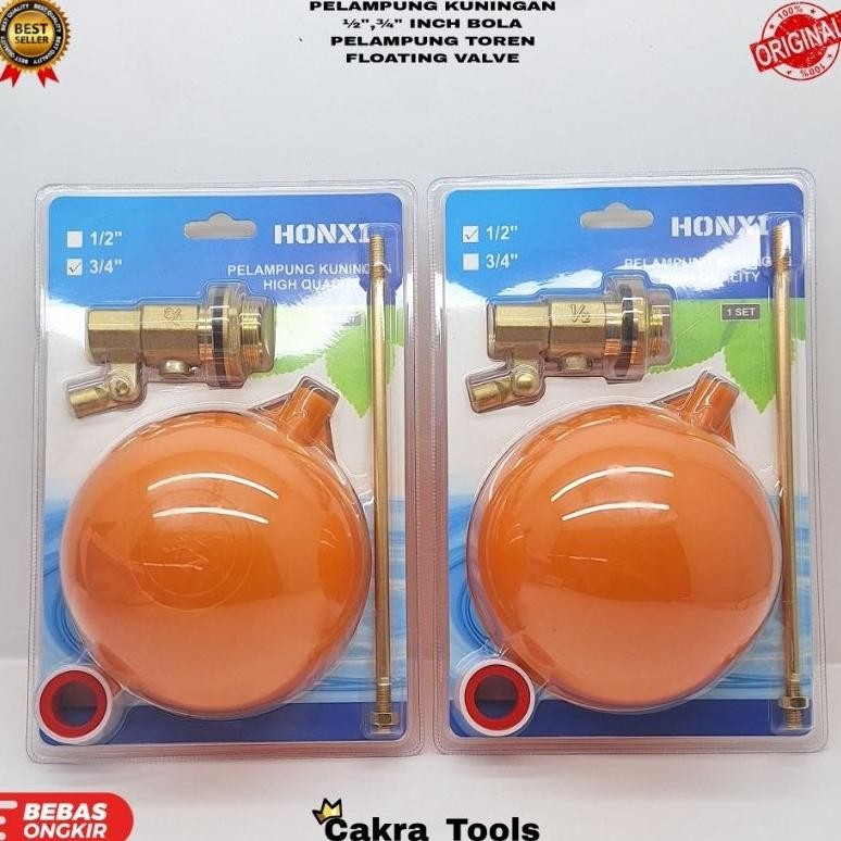 Jual PELAMPUNG KUNINGAN 12" ,34" INCH BOLA PELAMPUNG TOREN FLOATING ...