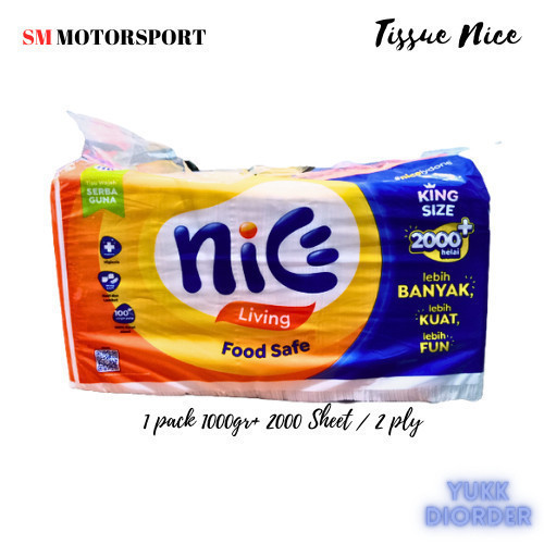 Jual TISSUE NICE 1000 GRAM 2 PLY TISU WAJAH FACIAL BEST PRICE | Shopee ...