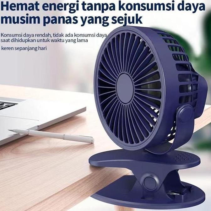 Jual Funsnap Kipas Mini Clip Mini Fan Rotating Kipas Angin Meja Mini ...