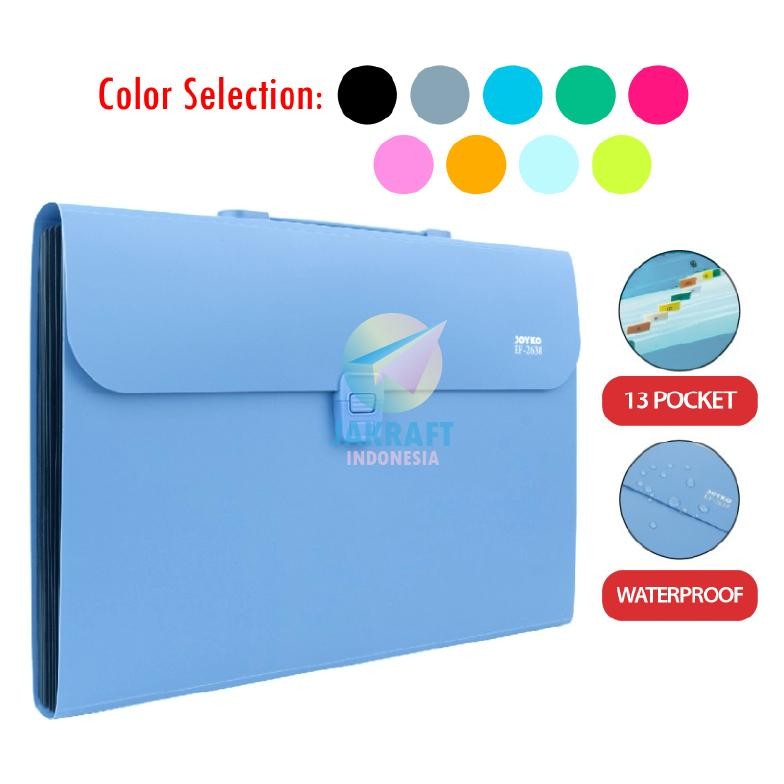 Jual (1 Pcs) Map Harmonika Expanding File Handle Tenteng JOYKO EF-2638 ...