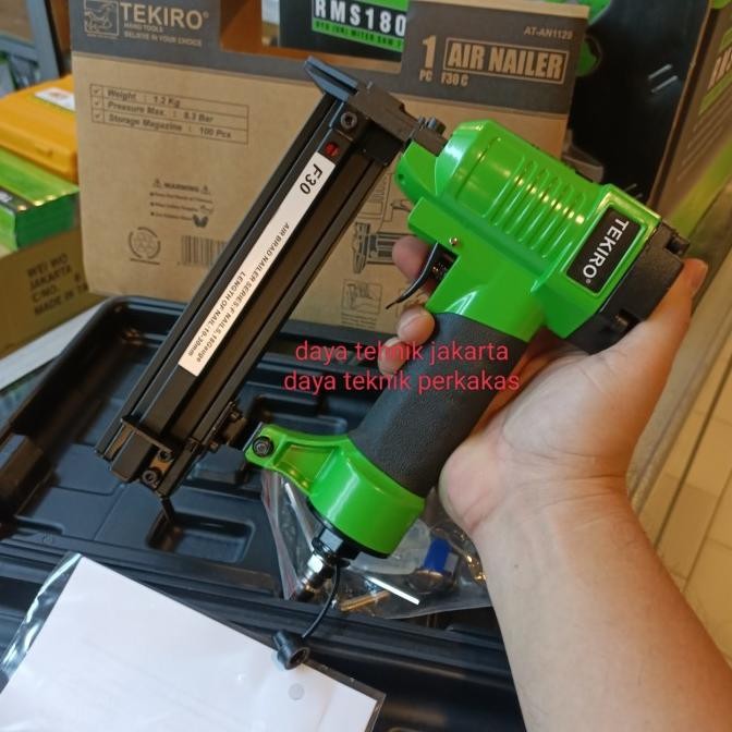 Jual tekiro air nailer f30 / alat paku tembak tekiro f30 / paku angin f30 tkr AST | Shopee Indonesia