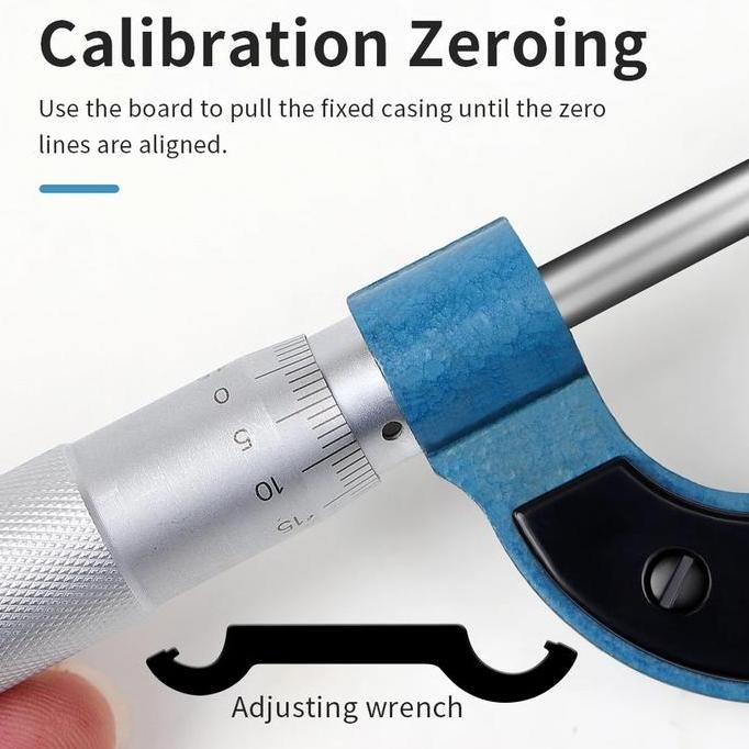 Jual Outside Micrometer Sekrup Akurasi 0.01 Mm Mikrometer Diameter Luar ...