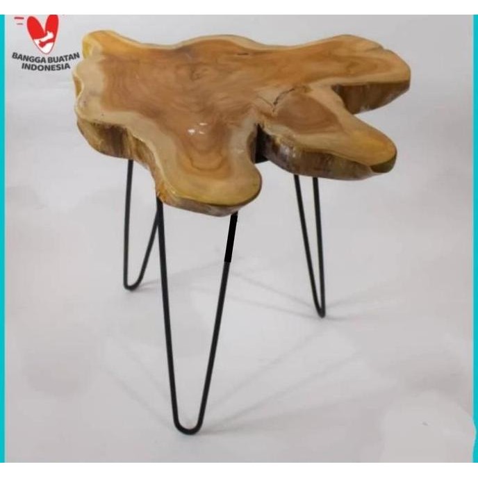Jual Meja Minimalis Meja Akar Jati Meja Coffee / Slice Wood Table Meja ...