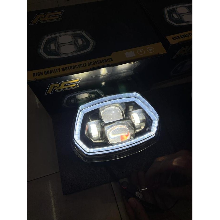 Jual Headlamp Led Daymaker Nc Project With Drl Led Vespa Sprint ...