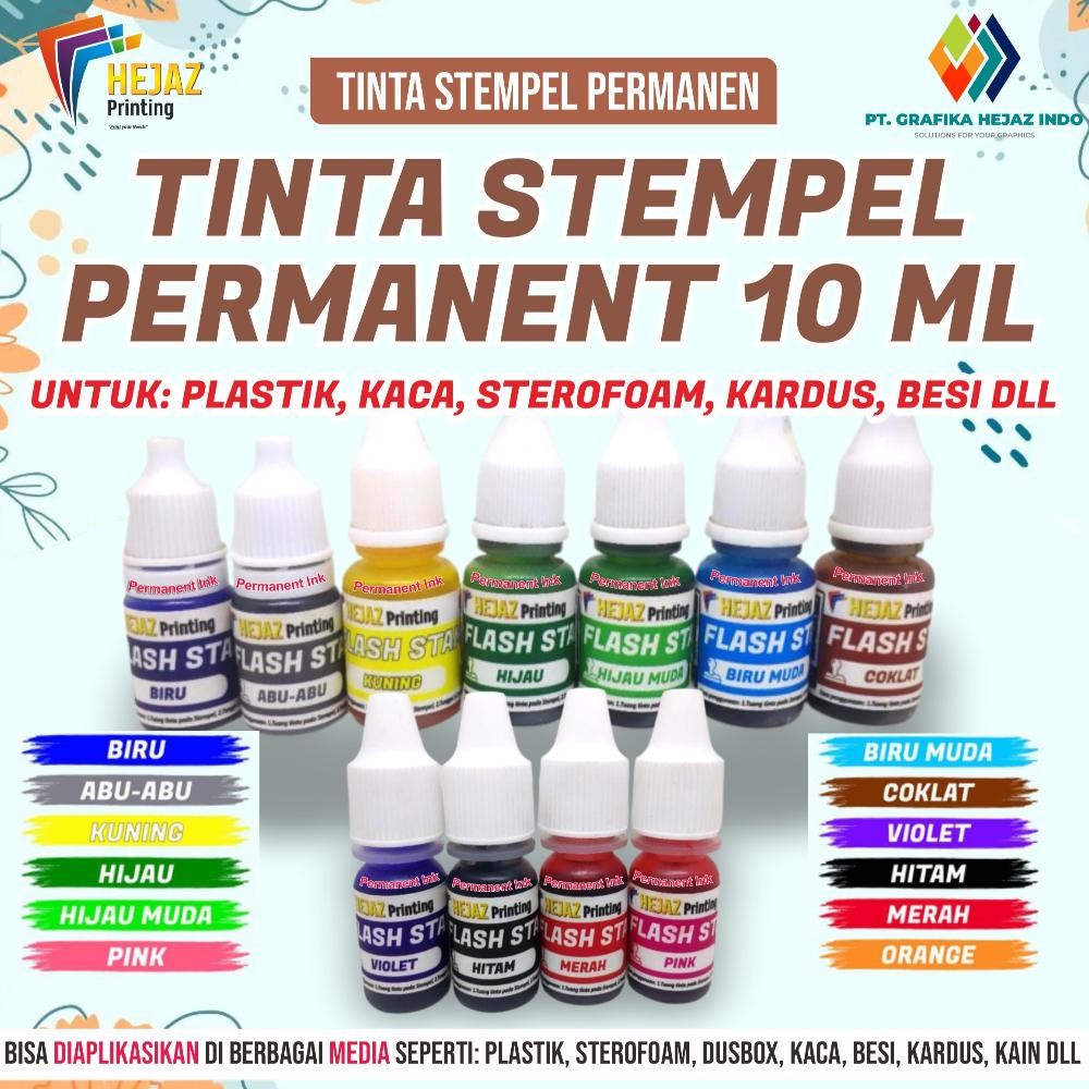 Jual Tinta Stempel Permanen/Tinta Stempel Kayu/Tinta Stempel Flash ...