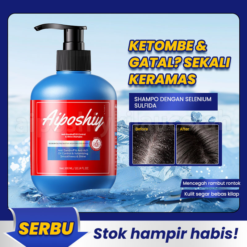 Jual BPOM Aiposhiy Anti Dandruff Shampoo Anti Ketombe Anti Gatal Kontrol Minyak Shampoo Rontok ...