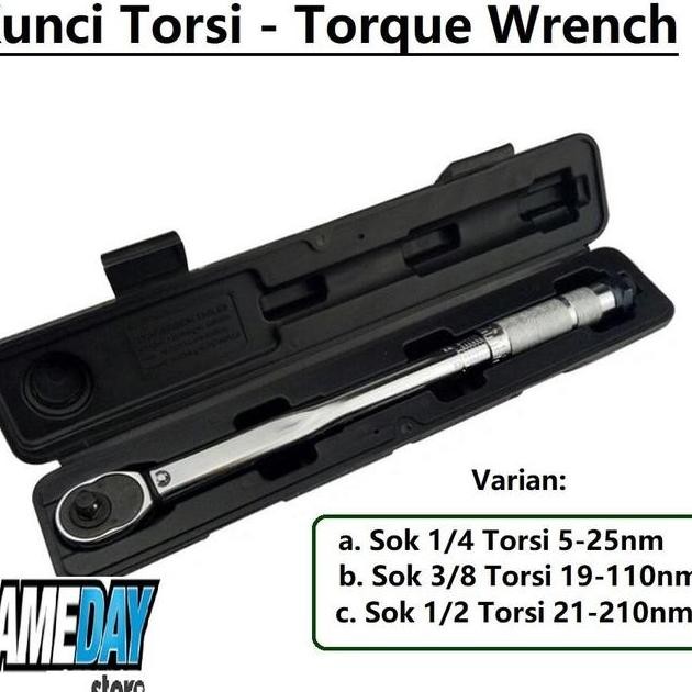 Jual Kunci Torsi Kunci Moment Torque Wrench Two Way 14 Torsi 525Nm ...
