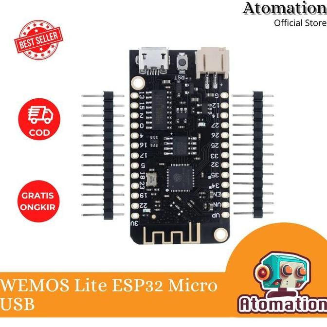 Jual Esp32 Wemos Lolin Lite V1.0.0 Micro Usb Wifi Iot Esp With Lithium ...