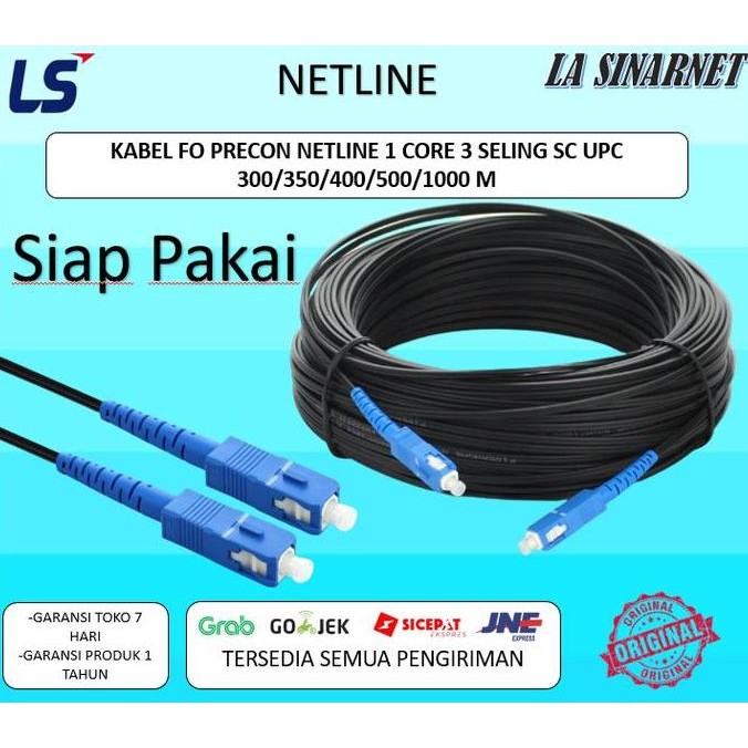 Jual Kabel Fo Precon Netline 1 Core 3 Seling Sc Upc 300/350/400/500/1000 M New Stok | Shopee ...