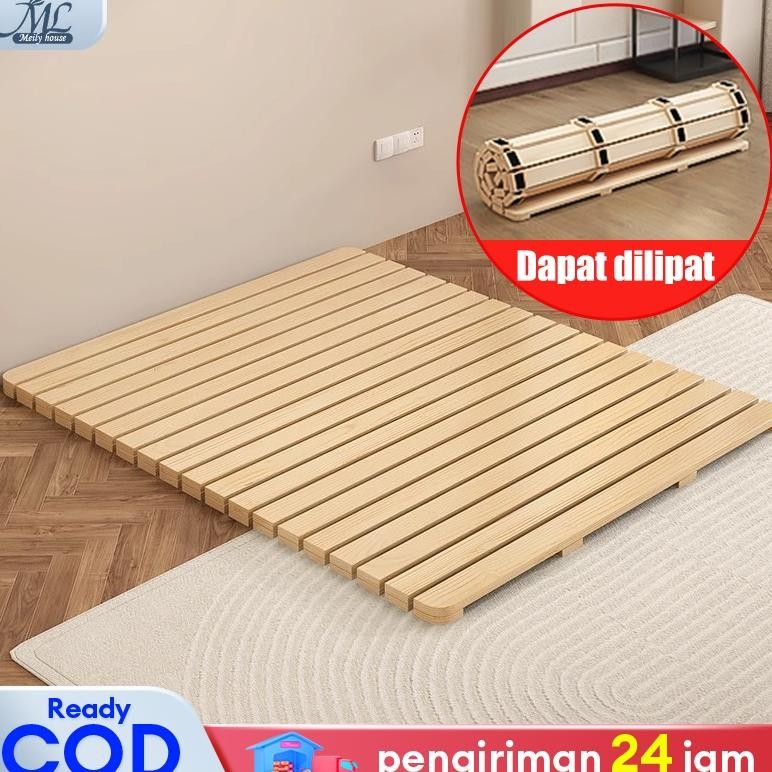 Jual Tempat Tidur Lipat Dipan Kasur Kayu Palet Jati Belanda Tempat ...