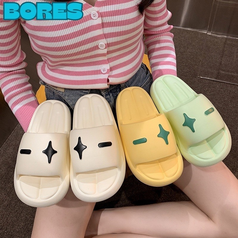 Jual BORES Sandal Wanita Kekinian Anti Slip 6728 Sendal Plus Minus Slop ...