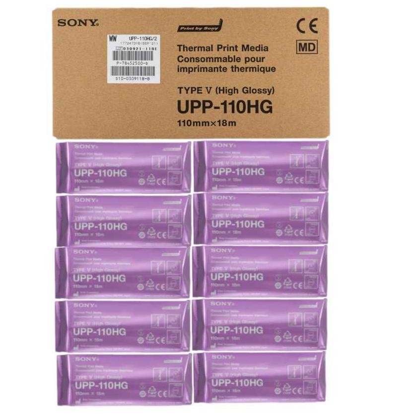 Jual Kertas SONY UPP-110HG Ultrasound Paper Roll Tipe V High Glossy ...