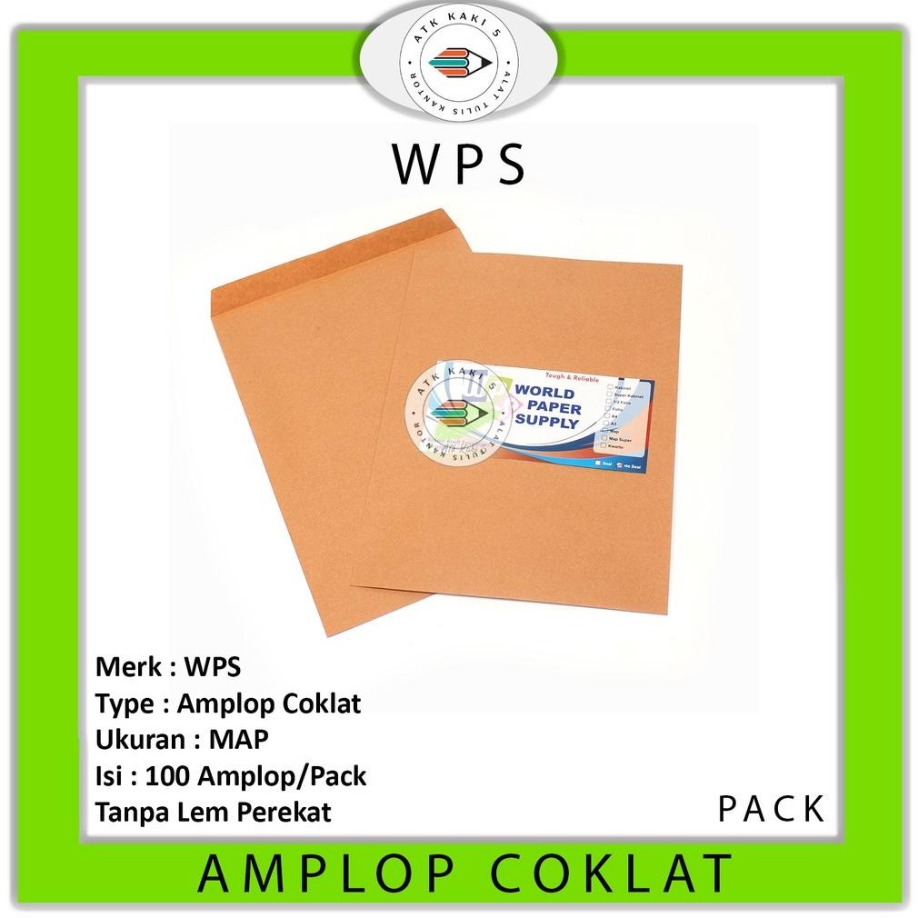 Jual Baru Amplop Coklat Map No Seal WPS - Ukuran A4 - Pack Arsip | Shopee Indonesia