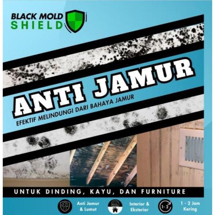 Jual Black Mold Shield cairan pembersih jamur dan lumut dinding, tembok ...