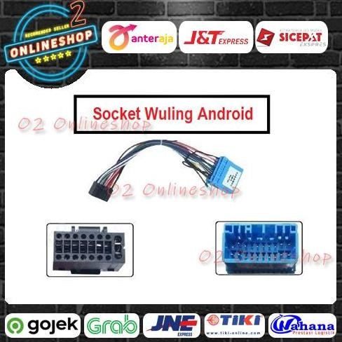 Jual Promo Socket android Wuling / soket head unit wuling / kabel soket tape android Wuling ...