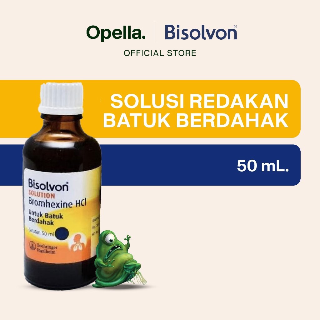 Jual Bisolvon Solution 50mL - Obat Batuk Berdahak | Shopee Indonesia