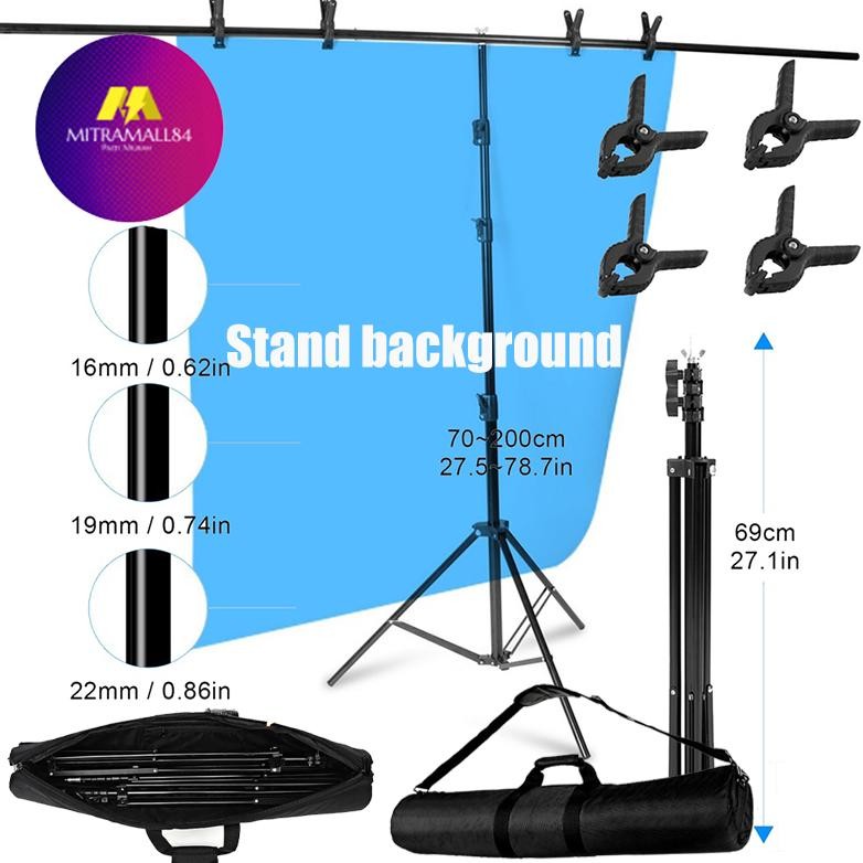 Jual Stand Background Foto Studio | Tiang Backdrop Live Streaming T ...