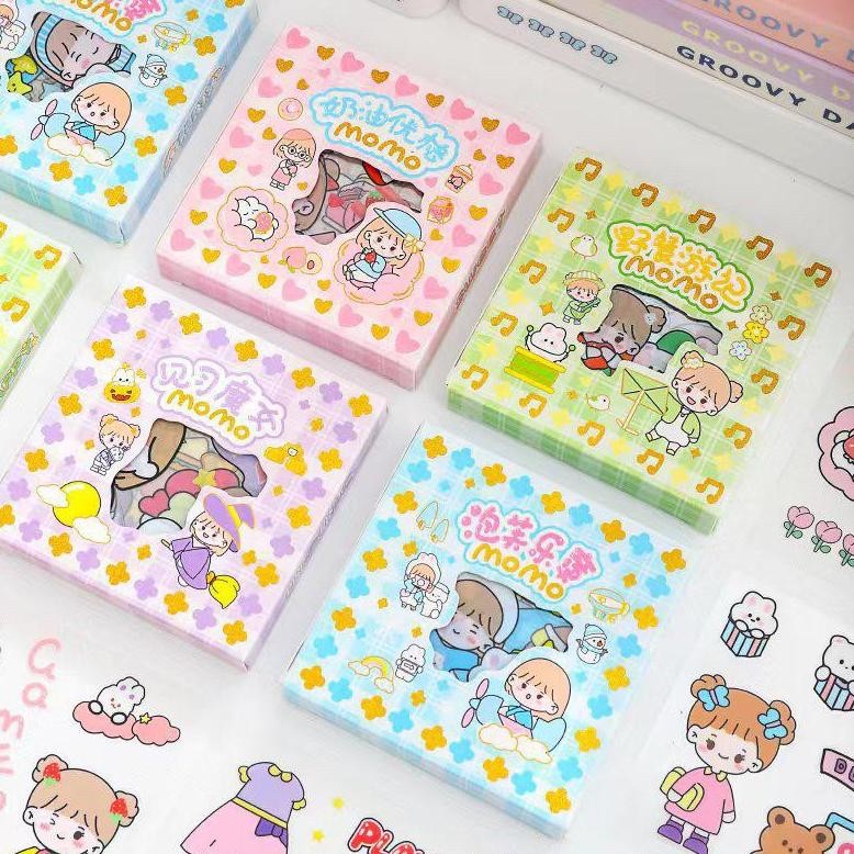 Jual Stiker Nono Mini Isi 100 Lembar Ukuran Sticker 8X8Cm Square ...