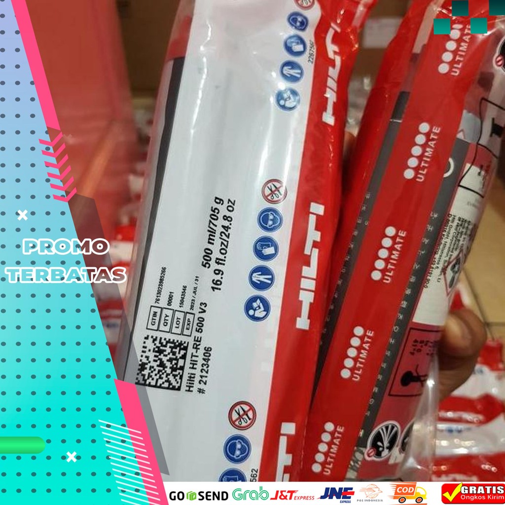 Jual NEW COD PROMO!!!!HIT RE 500 V3/500 ML CHEMICAL ANCHOR HILTI ...